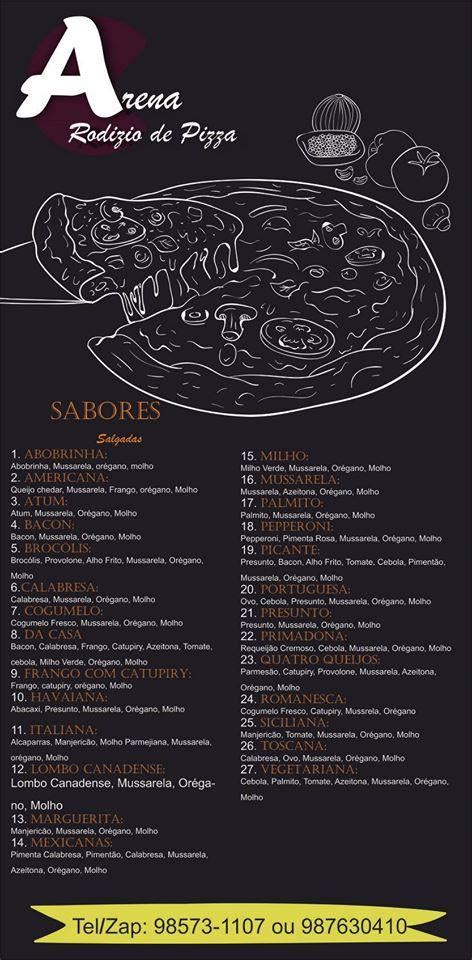 Menu At Arena Pizzas Pizzeria Timóteo