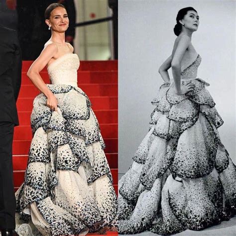 Natalie Portmans Dior Junon” Is A Recreation Of The 1949 Silk And Tulle Gown Made By Monsieur