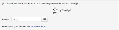 Solved 2 Points Find All The Values Of X Such That The Chegg Com