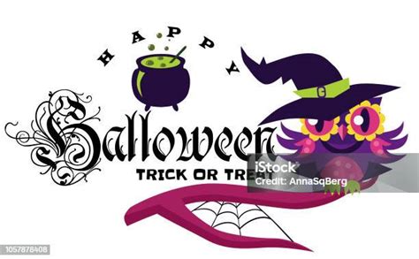 마녀의 할로윈 의상에서에 로고 부엉이 미스터리 밤변기 물 약 트리 분기 벡터 일러스트 레이 션에 함께 앉아 16 진수 양복에 새 모든 Hallows 이브 개념입니다 흰색