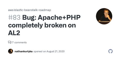 Bug Apache PHP Completely Broken On AL Issue Aws Elastic Beanstalk Roadmap GitHub