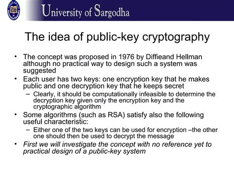 Public Key Cryptography And Rsa Ppt Information And Network