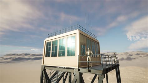 Illia Statkevych Military Base Camp Procedural Watch Tower Generator