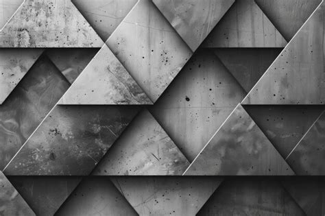 Minimalist Composition Of Intersecting Triangles Rendered In Monotone With Texture And Opacity