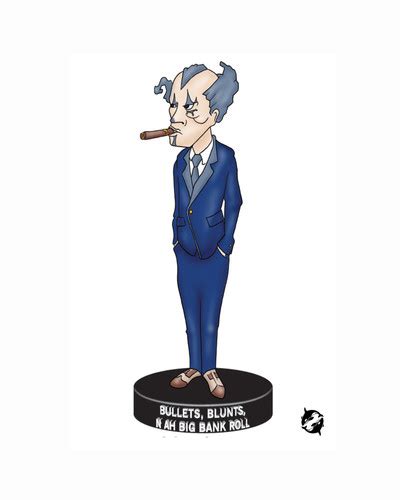 Bullets Blunts N Ah Big Bankroll 6 5 Bobble Head Pre Order Ships 8