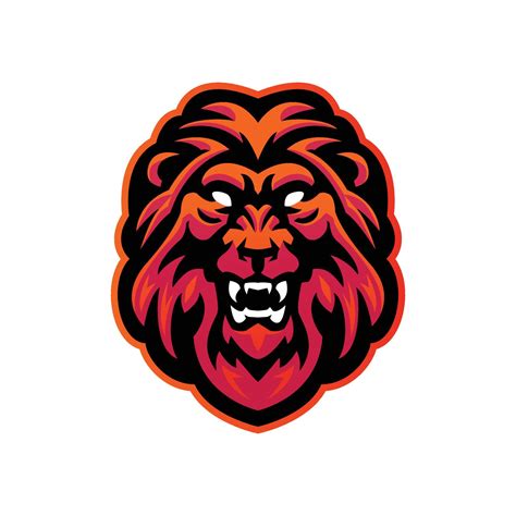 Heftig Löwe Kopf Maskottchen Logo Zum Teams Und Marken 21672553 Vektor Kunst Bei Vecteezy