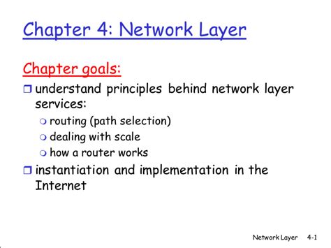 [ppt] Chapter 4 Network Layer Chapter Goals Understand Principles