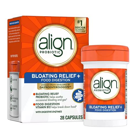 Align Probiotic Bloating Relief Food Digestion Capsules Shop Diet