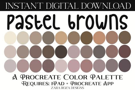 Procreate Color Palette Bundle Pack VOL Set Goth Retro Vintage Boho Yellow Orange Red