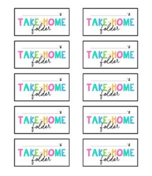 Student Folder Notebook Labels By Holt S Happy Classroom TPT