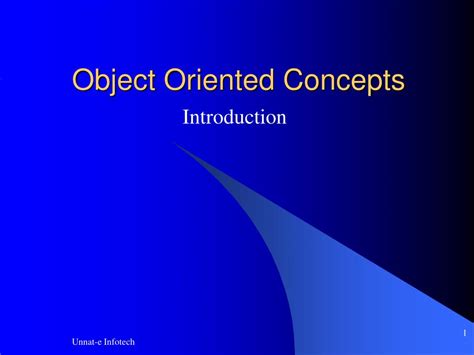 PPT Object Oriented Concepts PowerPoint Presentation Free Download ID