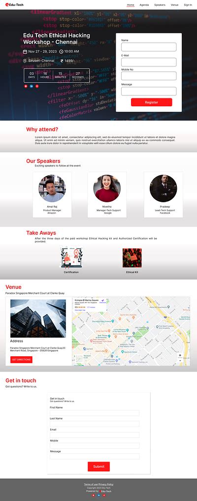 Event Hacking Page Designs Themes Templates And Downloadable Graphic Elements On Dribbble