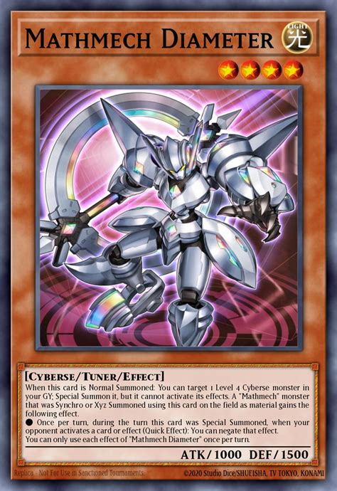 Mathmech Diameter Yu Gi Oh Card Database Ygoprodeck