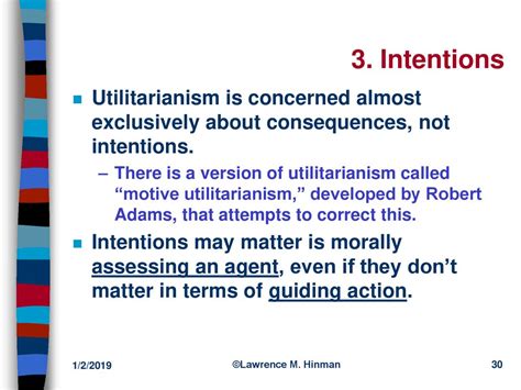 Utilitarianism 122019 ©lawrence M Hinman Ppt Download