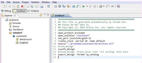 Ar 60699 Vivado Hls 20141 The Gui Does Not Allow To Select Other