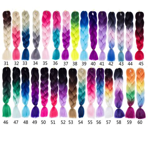 Ombre Braiding Hair Color Chart Kathline Devlin