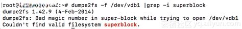 记一次数据盘挂载mount Wrong Fs Type Bad Option Bad Superblock On Devvdb1的