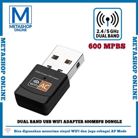 Jual USB WiFi Dual Band Ghz Ghz Wireless Dongle Adapter MBPS Shopee Indonesia