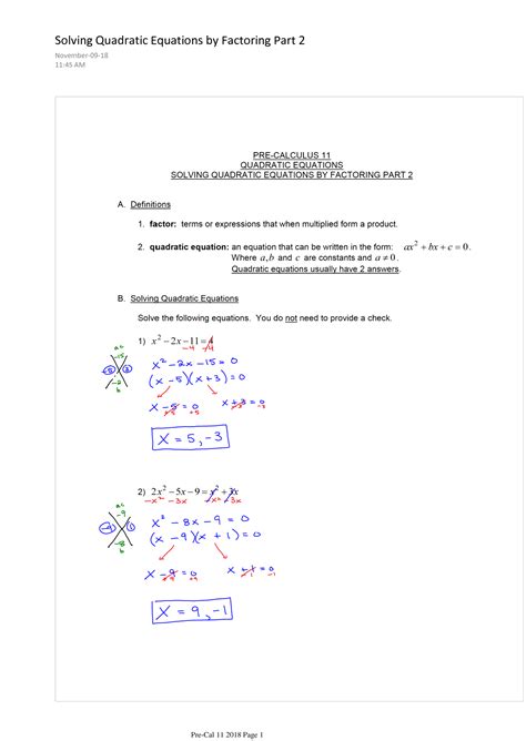 Solution Pre Calculus Solving Complex Quadratic Equations By Worksheets Library