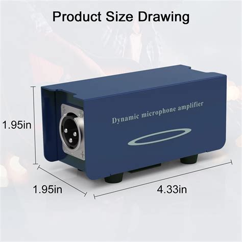 Dynamic Mic Activator Microphone Pre Amp Gain Booster 22db Microphone