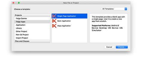 Create And Run A New Project Felgo Documentation