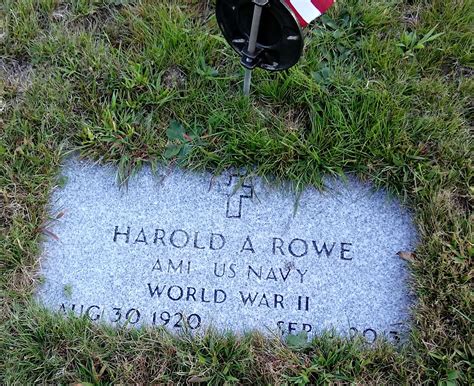 Harold Alfred Rowe Jr 1920 2013 Find A Grave Memorial
