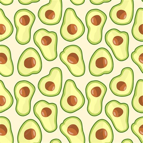 Premium Vector | Seamless pattern hand draw avocados.