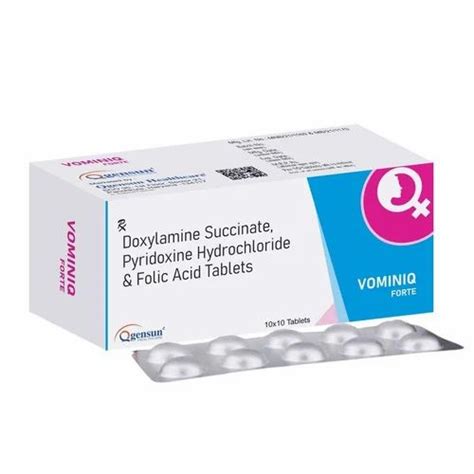 Doxylamine Pyridoxine And Folic Acid Tablets For Clinic 20 Mg At ₹ 1280 Box In Panchkula