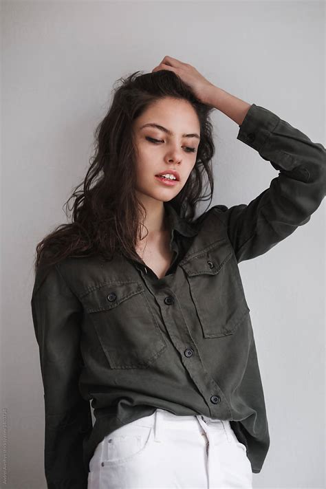 Beautiful Sexy Brunette By Stocksy Contributor Andrei Aleshyn Stocksy