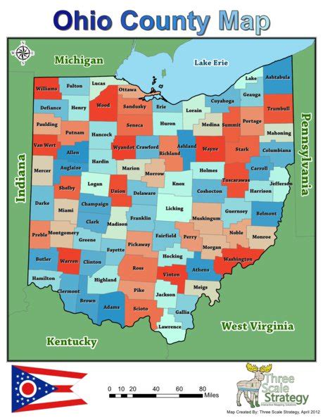 Ohio County Map By Three Scale Strategy Avenza Maps
