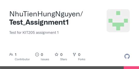 test assignment1 main at main · nhutienhungnguyen test assignment1 · github