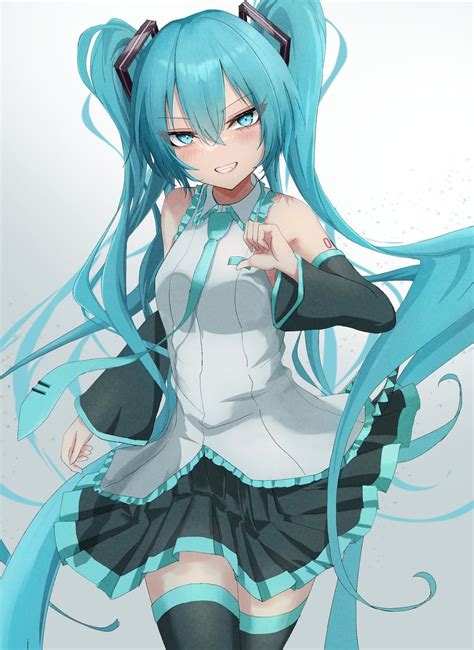 Hatsune Miku Vocaloid Drawn By Kawasuru 15miclon Danbooru