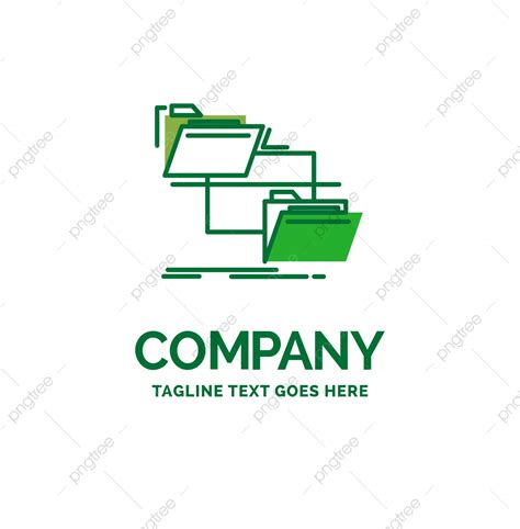 Folder File Management Move Copy Flat Business Logo Template 3d