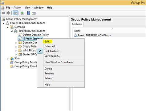 Step By Step Guide To Publish Proxy Settings Via GPO For IE And IE In Windows Server R
