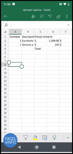 Insertar Datos Desde Una Imagen Tomando Fotos En Excel Para Android Y Ios Iphone Sergio