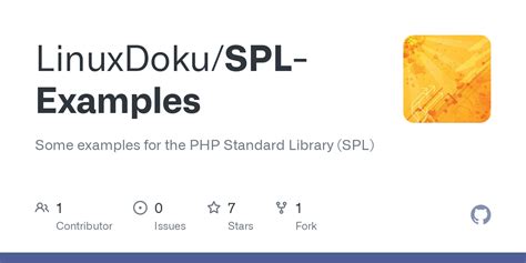 GitHub LinuxDoku SPL Examples Some Examples For The PHP Standard Library SPL