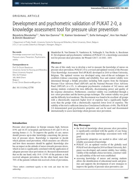 Development And Psychometric Validation Pdf Validity Statistics