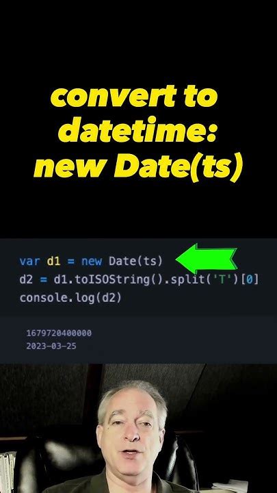 Format A Javascript Datetime To Yyyy Mm Dd Iso 8601 Format Javascript Shorts Youtube