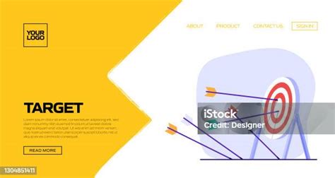 방문 페이지 템플릿 웹 사이트 배너 광고 및 마케팅 자료 온라인 광고 비즈니스 프레젠테이션 등에 대한 대상 개념 벡터