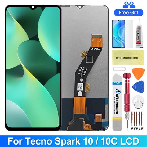 For Tecno Spark 10 5g 10c Lcd Display Touch Screen Ki5q Ki5k Ki5m Ki8 Digitizer Replacement