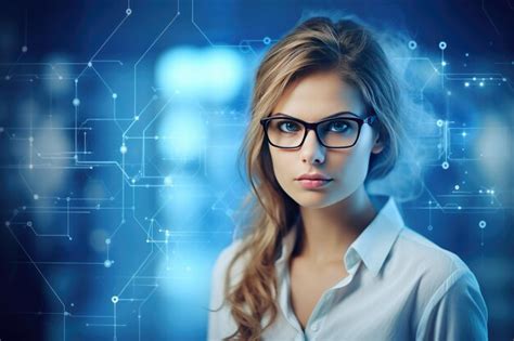 Premium Ai Image Portrait Of A Programmer In The Modern Computer World