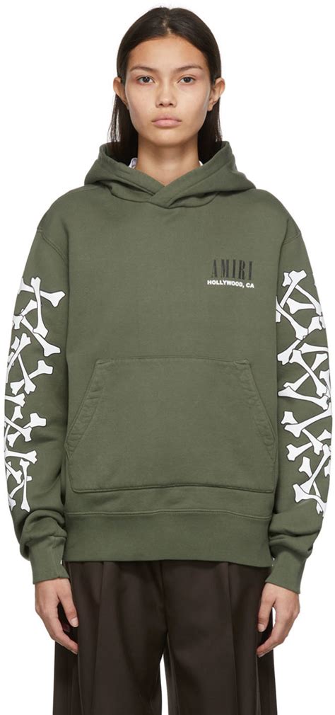 Amiri Green Bones Hoodie Amiri
