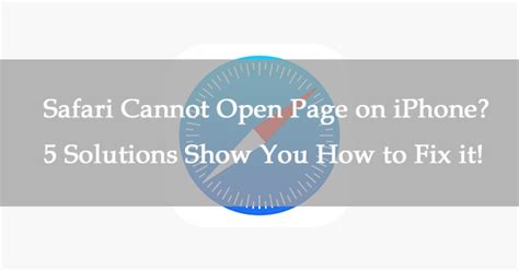 Top How To Fix Safari Cannot Open Page On IPhone