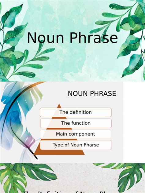 Noun Phrase Pdf