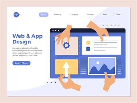 Landing Page Creation Vectors And Illustrations For Free Download Freepik