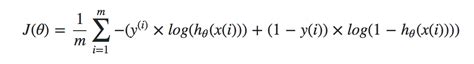 machine learning logistic regression solving the cross entropy cost