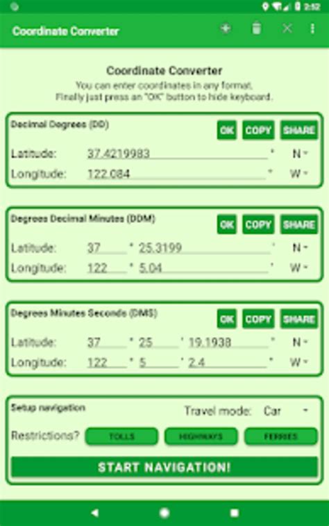 Android Için Coordinate Converter Apk İndir