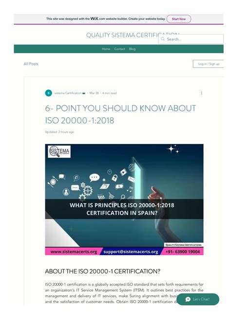 Ppt 6 Point You Should Know About Iso 20000 1 2018 Powerpoint Presentation Id 13084586