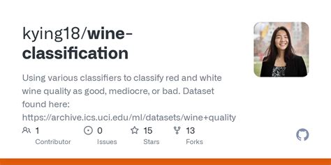 Github Kying18wine Classification Using Various Classifiers To
