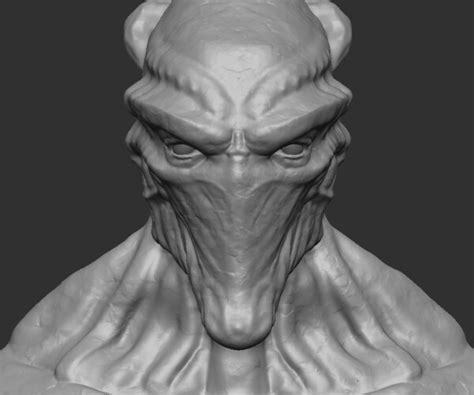 Artstation 3d Model Of A Protoss Bust Game Assets